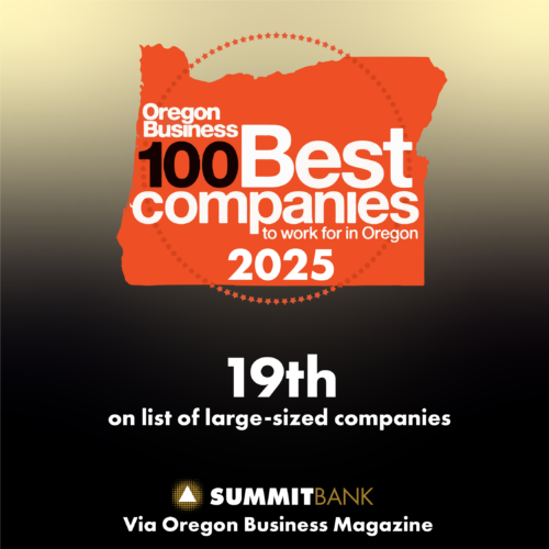 Summit Bank Earns Top Rankings in Oregon Business Magazine - Summit Bank